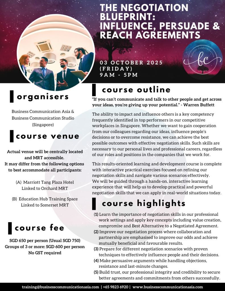 The Negotiation Blueprint: Influence, Persuade & Reach Agreements (03 ...